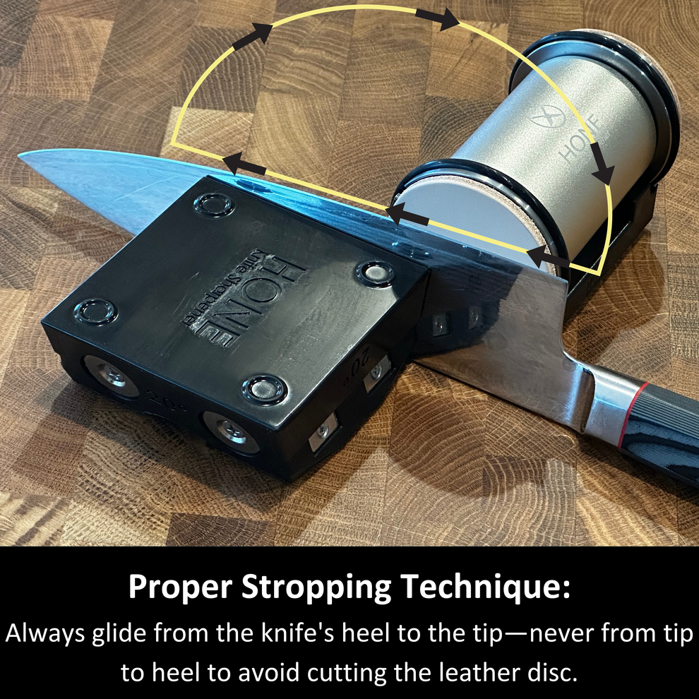 HONE Vertical Strop – HONE Knife Sharpener